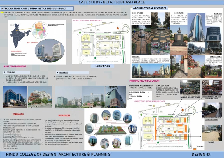 Introduction Case Study-Netaji Subhash Place Architectural Features | PDF | Building Engineering ...