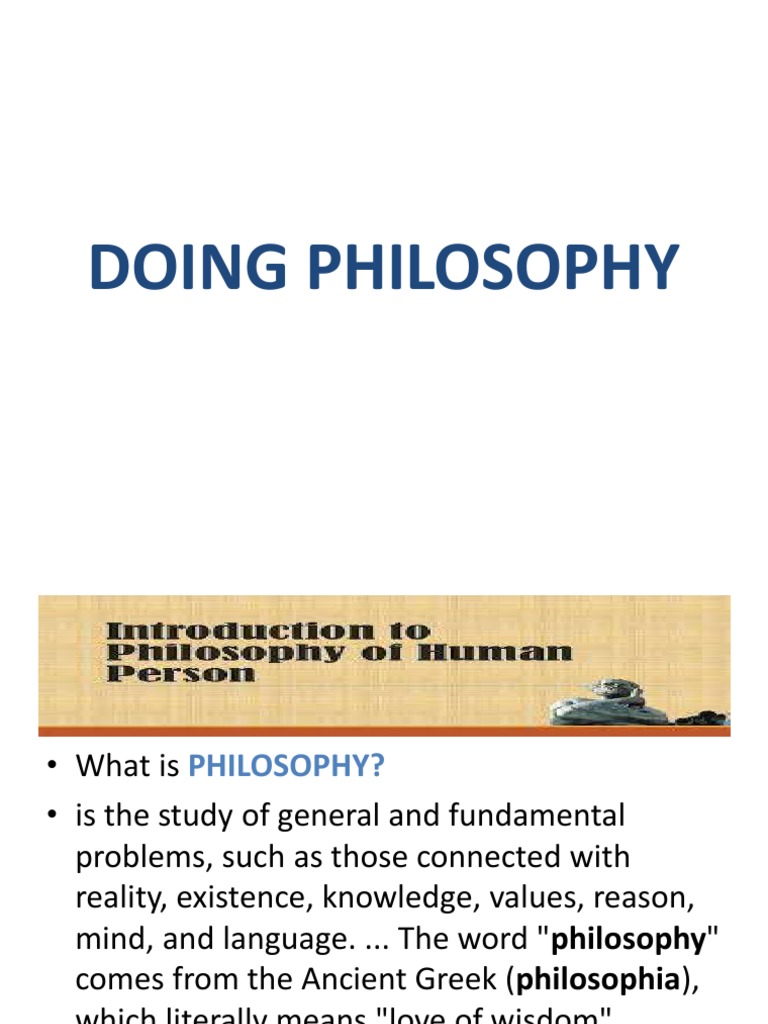 Doing Philosophy 1 | PDF | Epistemology | Metaphysics