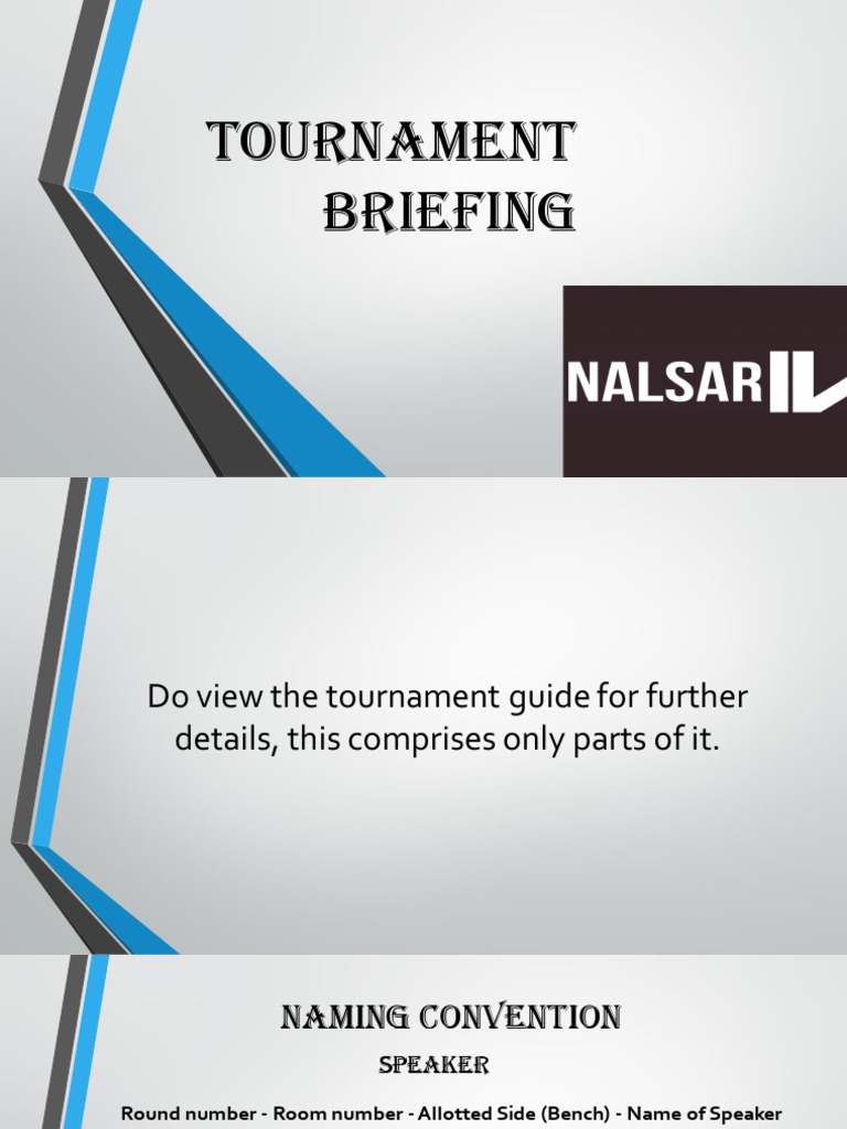 Nalsar IV Tournament Briefing | PDF | Public Sphere | Communication