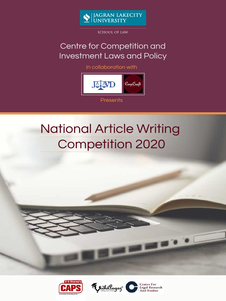 National Article Writing Competition 2020: Centre For Competition and ...