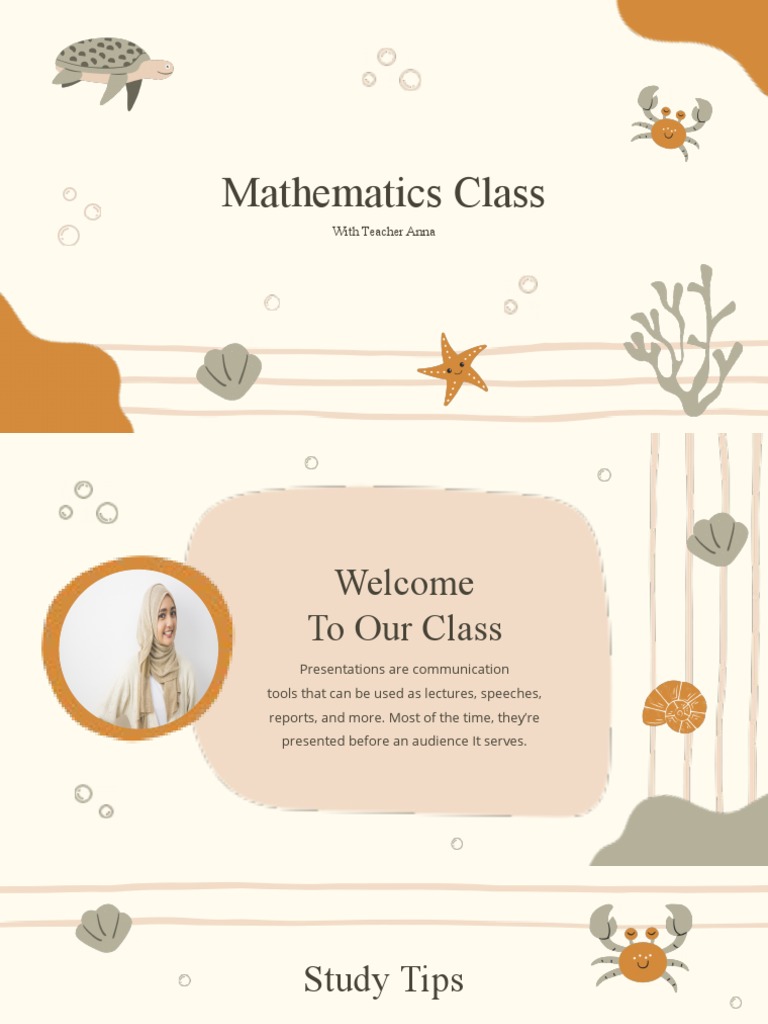 Colorful Under The Sea Theme Illustration Education Presentation | PDF ...