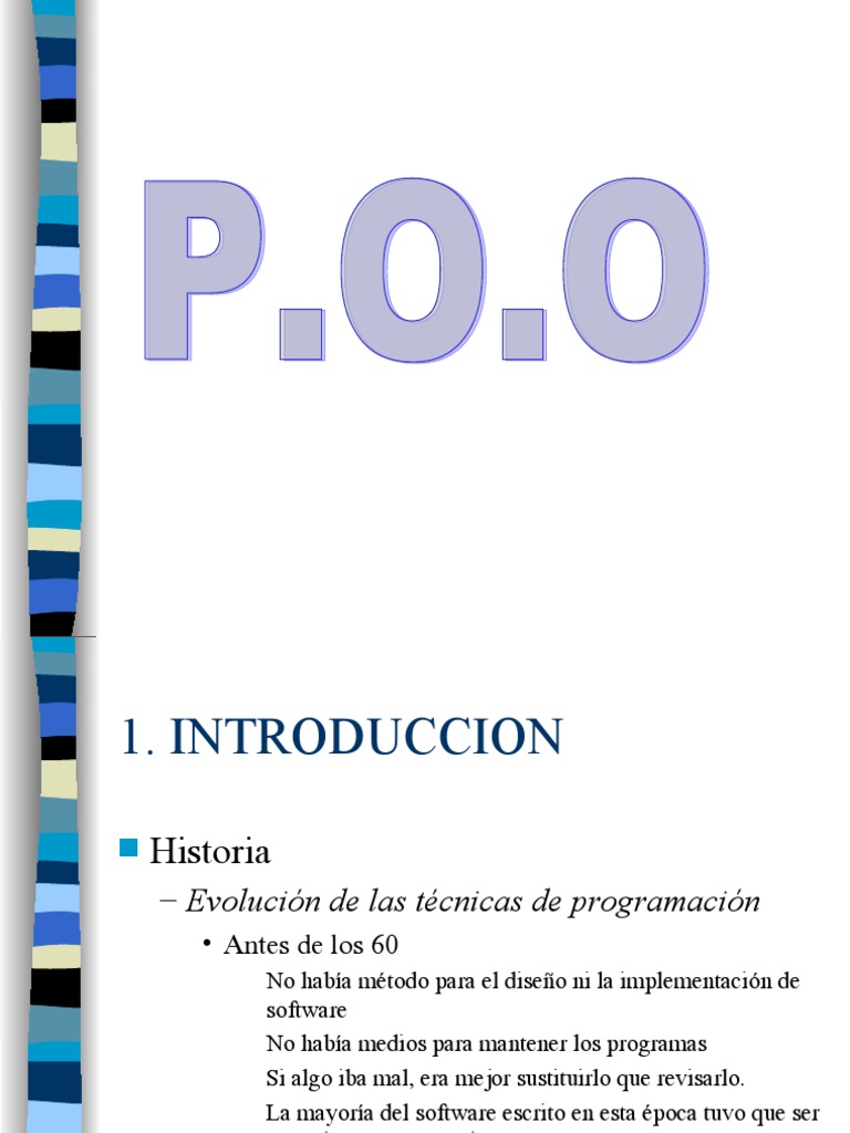 Evolución y Beneficios de la POO | PDF | Objeto (informática ...