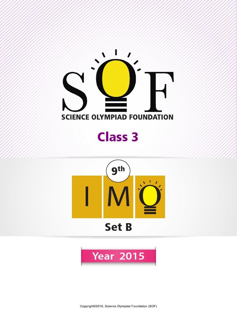 Sof Imo Level 1 2015 Set B | PDF | Mathematics