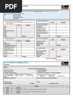 BBS Safety Observation Checklist | PDF | Personal Protective Equipment ...