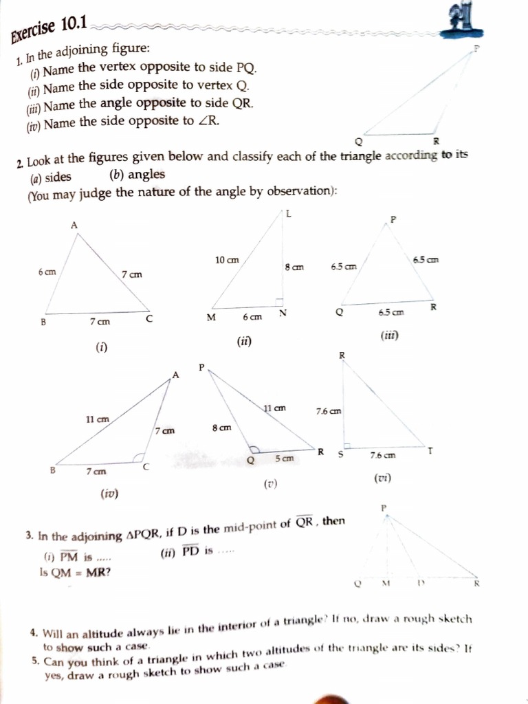 CH 10 Triangles | PDF | Triangle | Elementary Mathematics