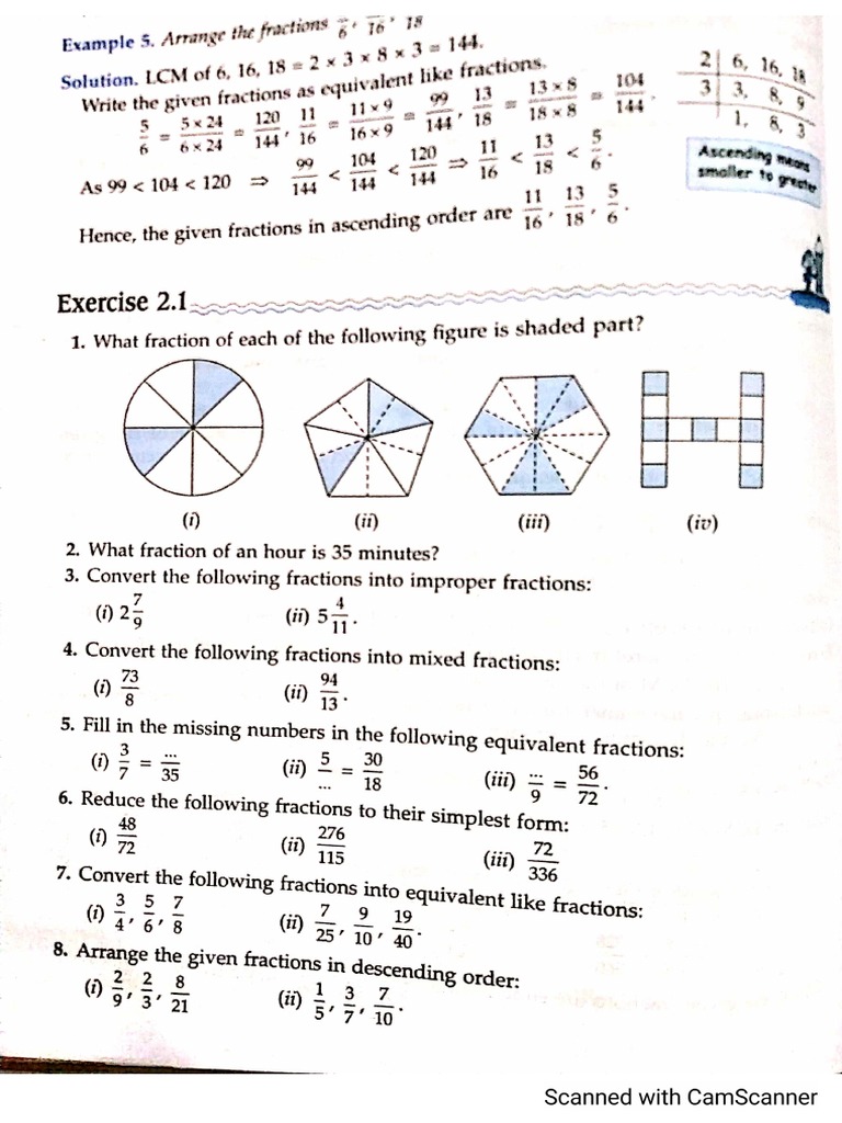CH 2 Fraction and Decimals | PDF