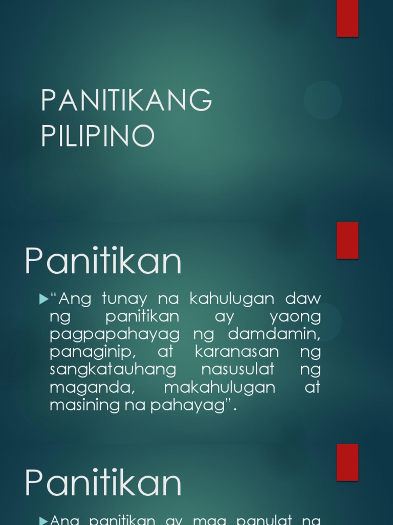 Panitikang Filipino - Matandang Panahon | PDF