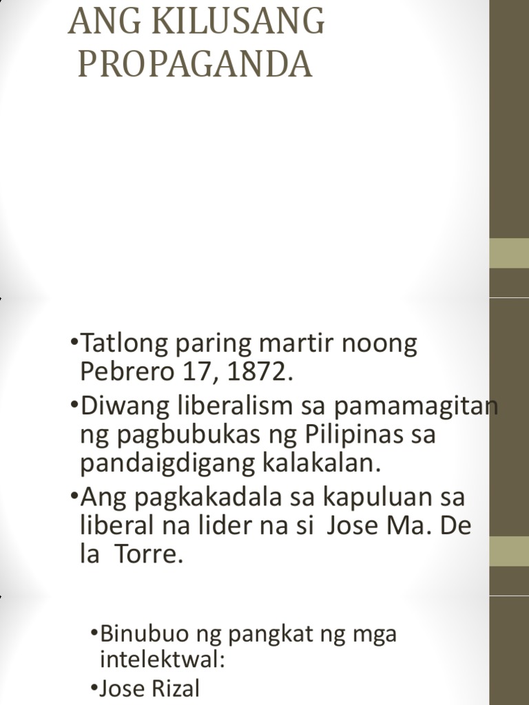 PAnitikang Filipino - Panahon NG Propaganda | PDF