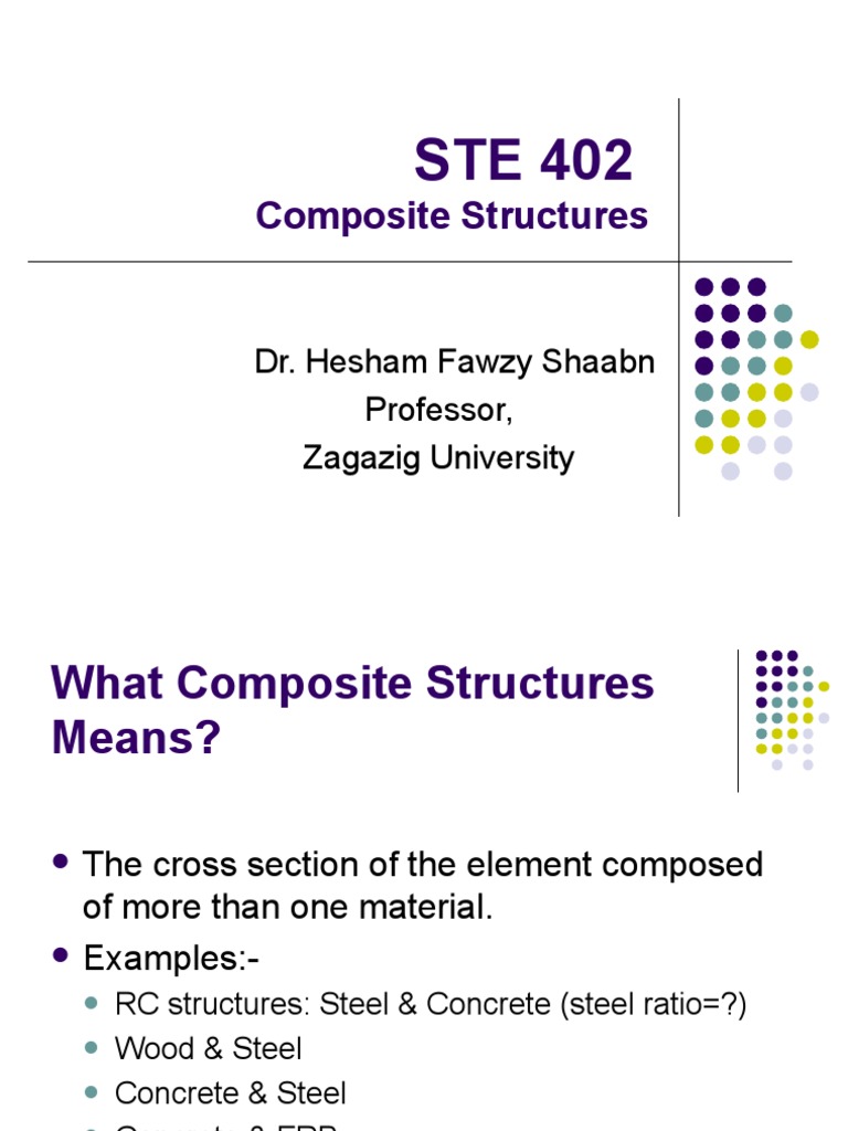 Overview of Composite Structures | PDF | Composite Material | Concrete