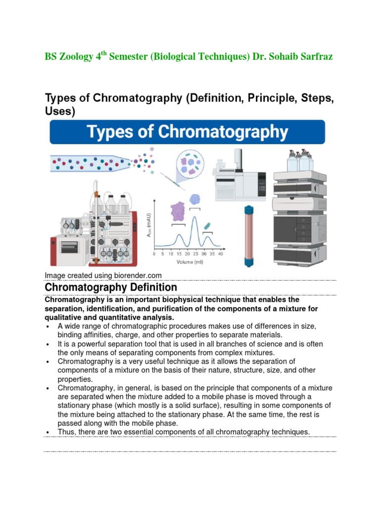 Chromatography and Its Types | PDF | Chromatography | High Performance ...