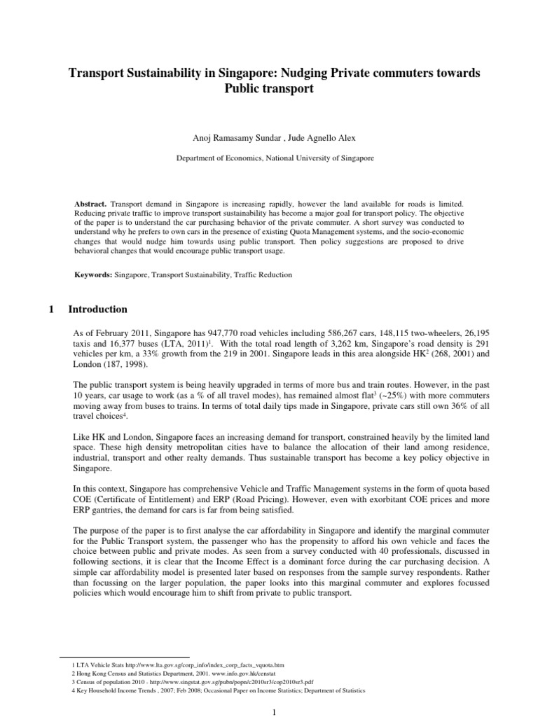 Nudging Commuters to Public Transport | PDF | Public Transport | Car