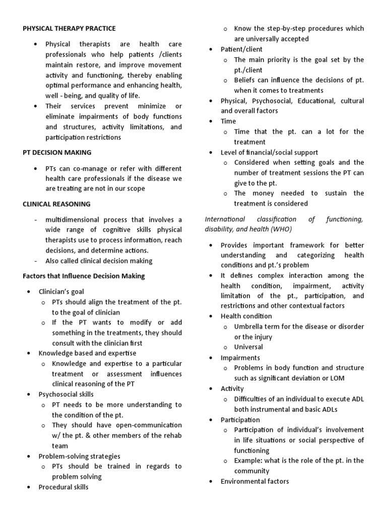 Eept Week 2 (Final File) | PDF | Physical Therapy | Anatomical Terms Of ...