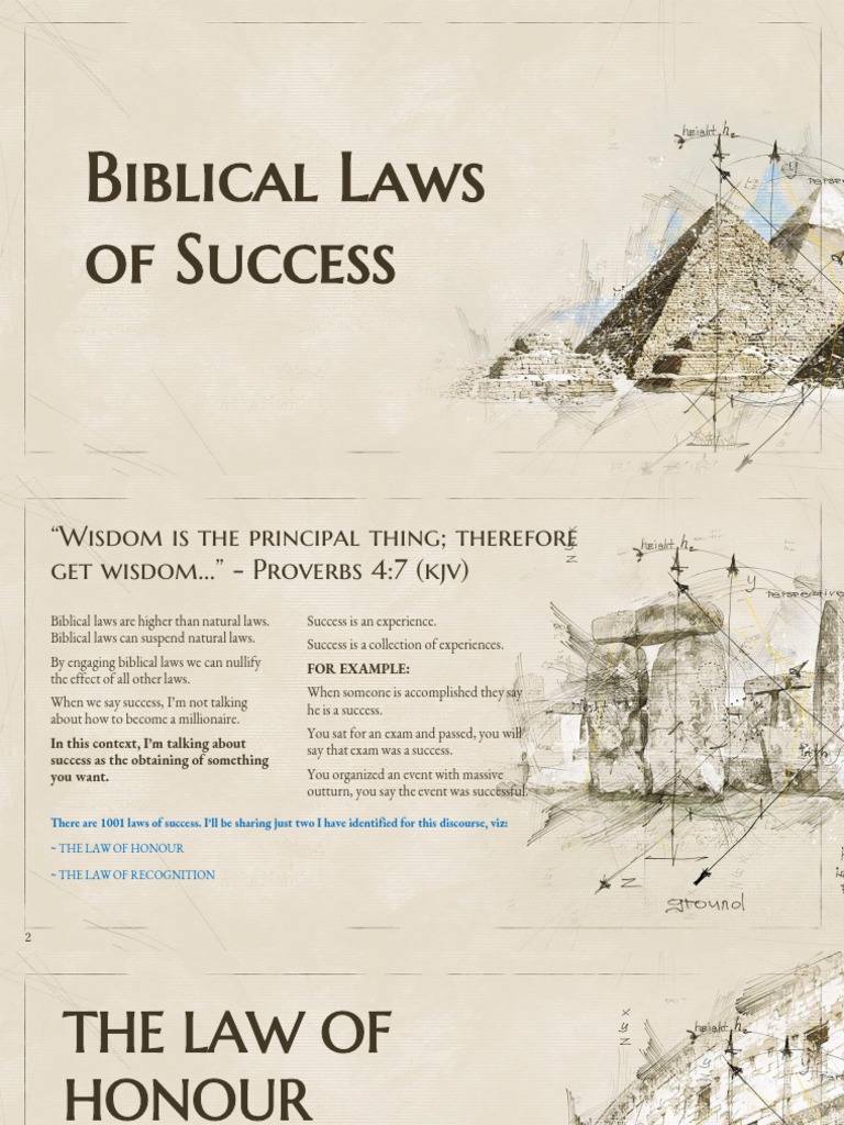 Biblical Laws of Success Explained | PDF | Mentorship