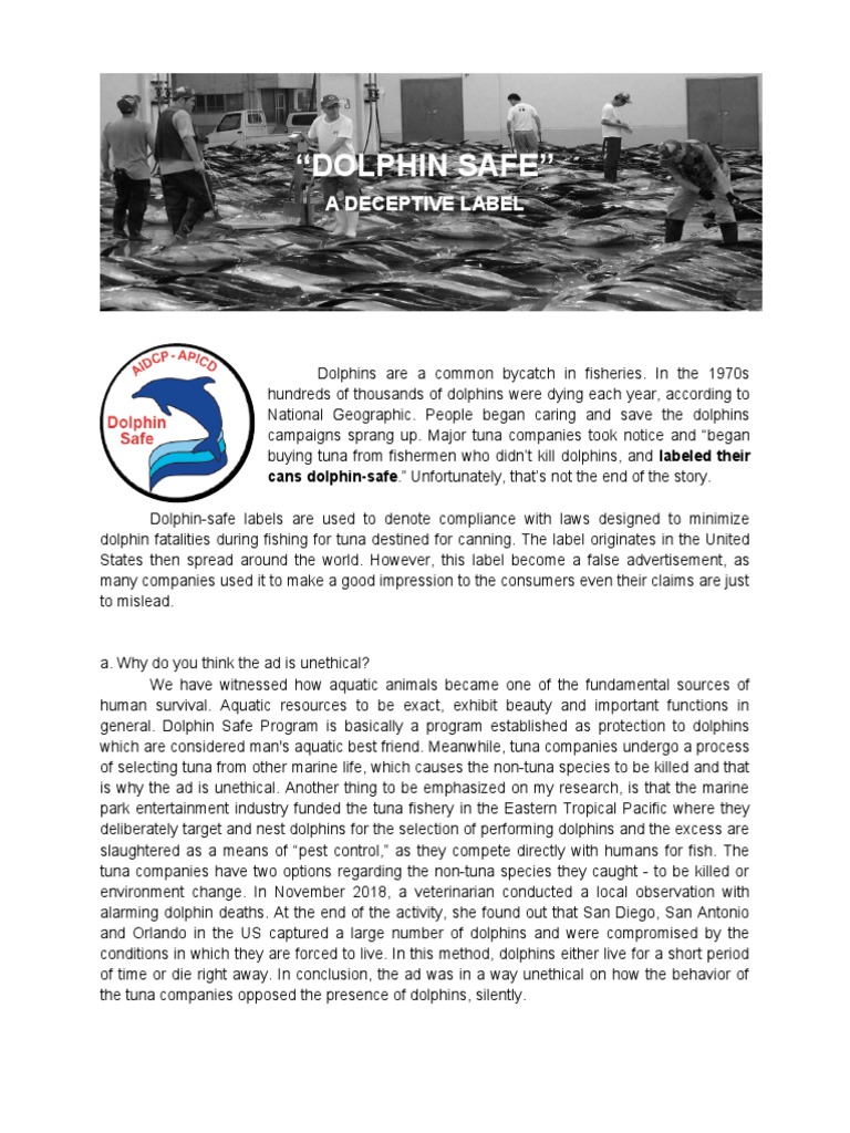 "Dolphin Safe": A Deceptive Label | PDF