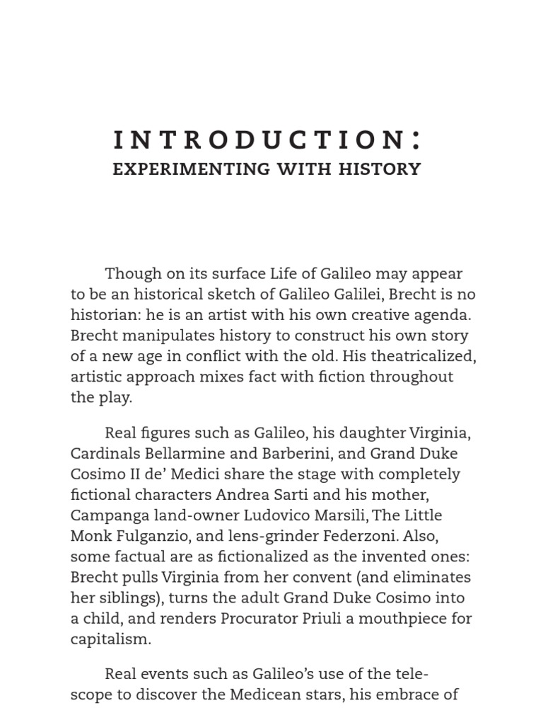 Galileo Dramaturgy Booklet | PDF | Galileo Galilei | Nicolaus Copernicus