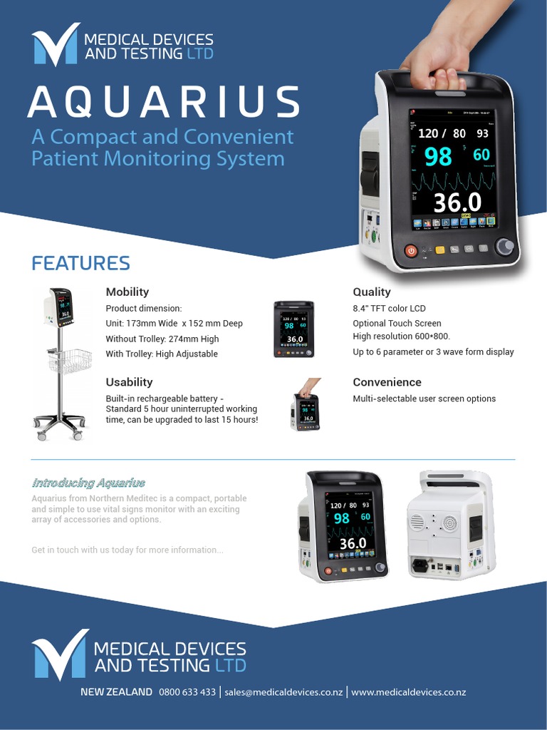 Aquarius: A Compact and Convenient Patient Monitoring System | PDF ...