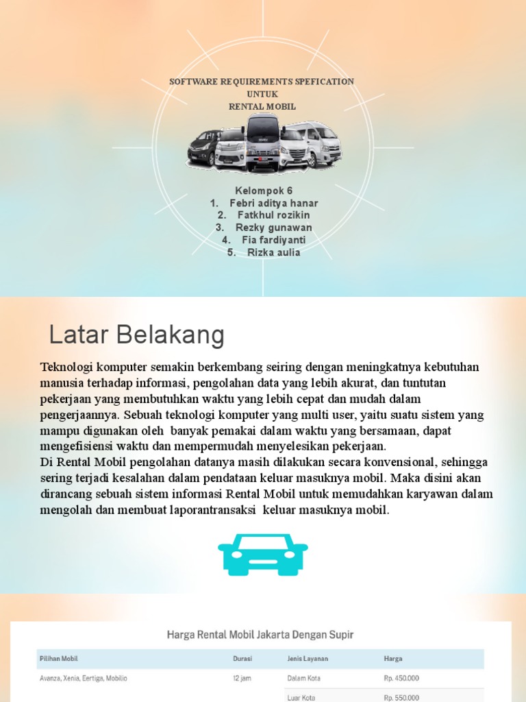 SRS Rental Mobil-1 | PDF