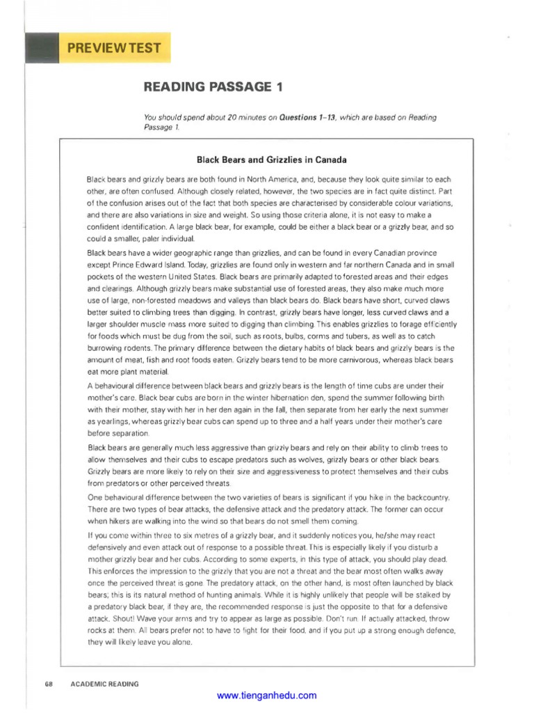 GR11 - Reading - Preview Test | PDF