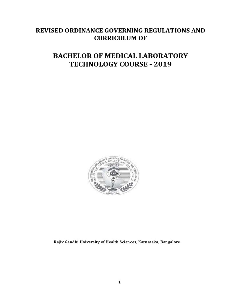 B.Sc. MLT Syllabus Overview 2025 | PDF | Lymphatic System | Vein