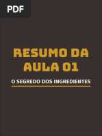 Resumo Aula02 PDF | PDF | Chocolate | Gosto