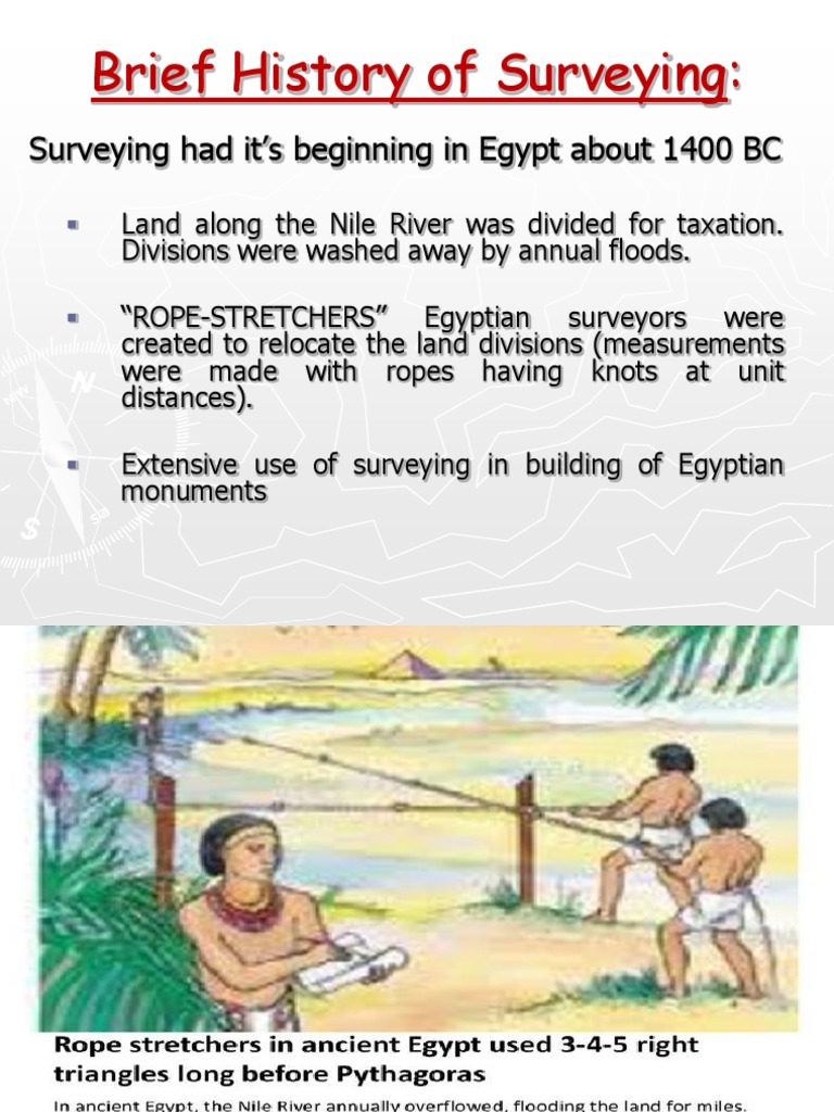 Brief History of Surveying:: Surveying Had It's Beginning in Egypt ...