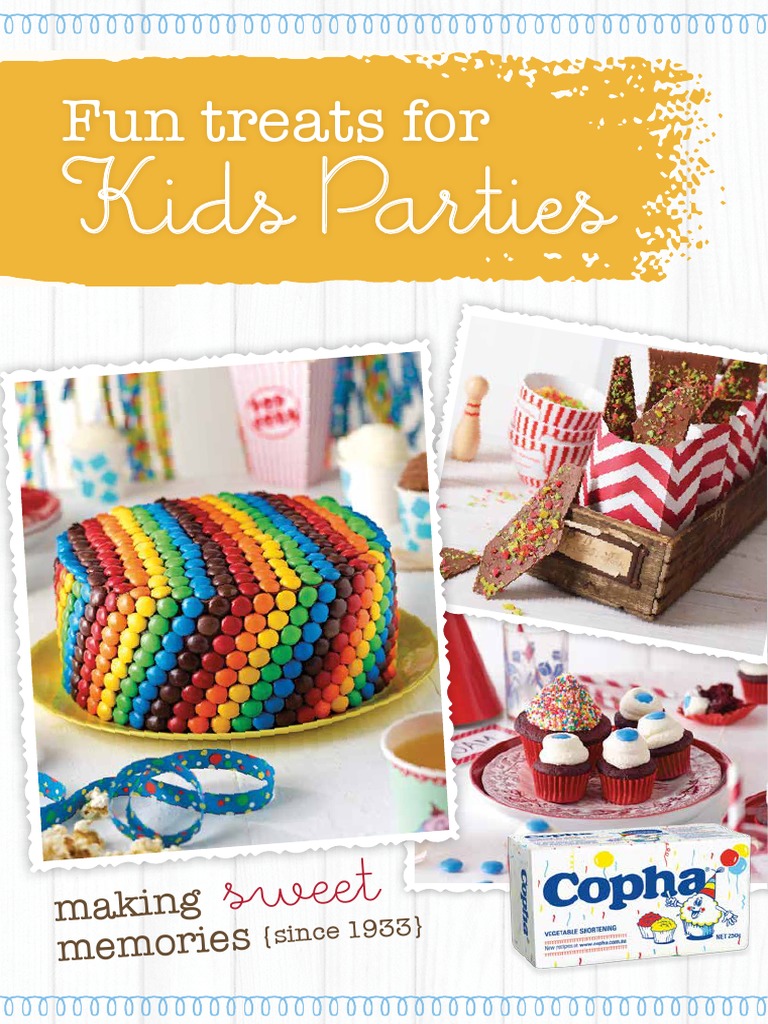 Kids Party Treats with Copha | PDF | Cakes | Chocolate