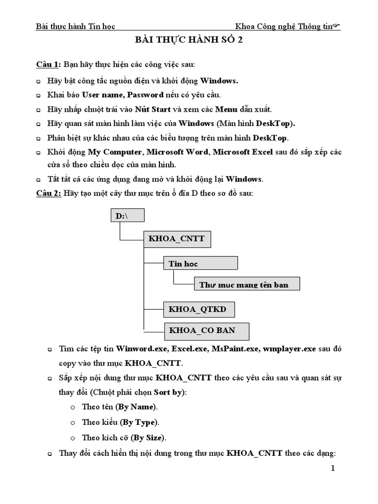 BTTH - Tin Hoc - B02 | PDF