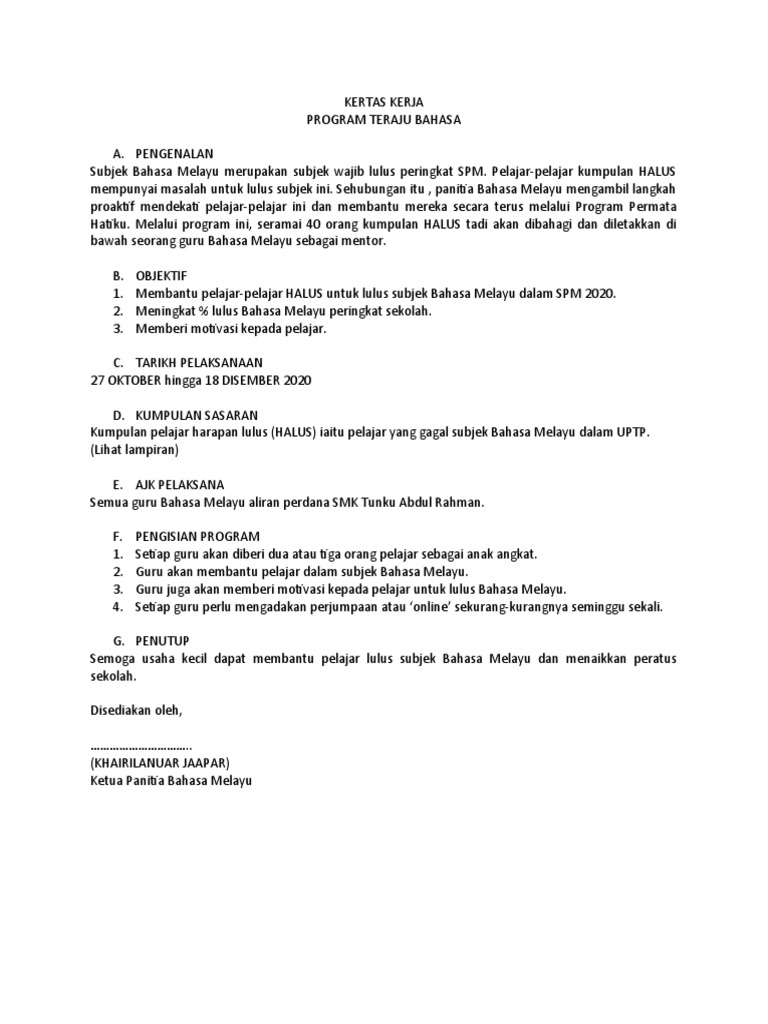 Kertas Kerja Permata Hatiku | PDF