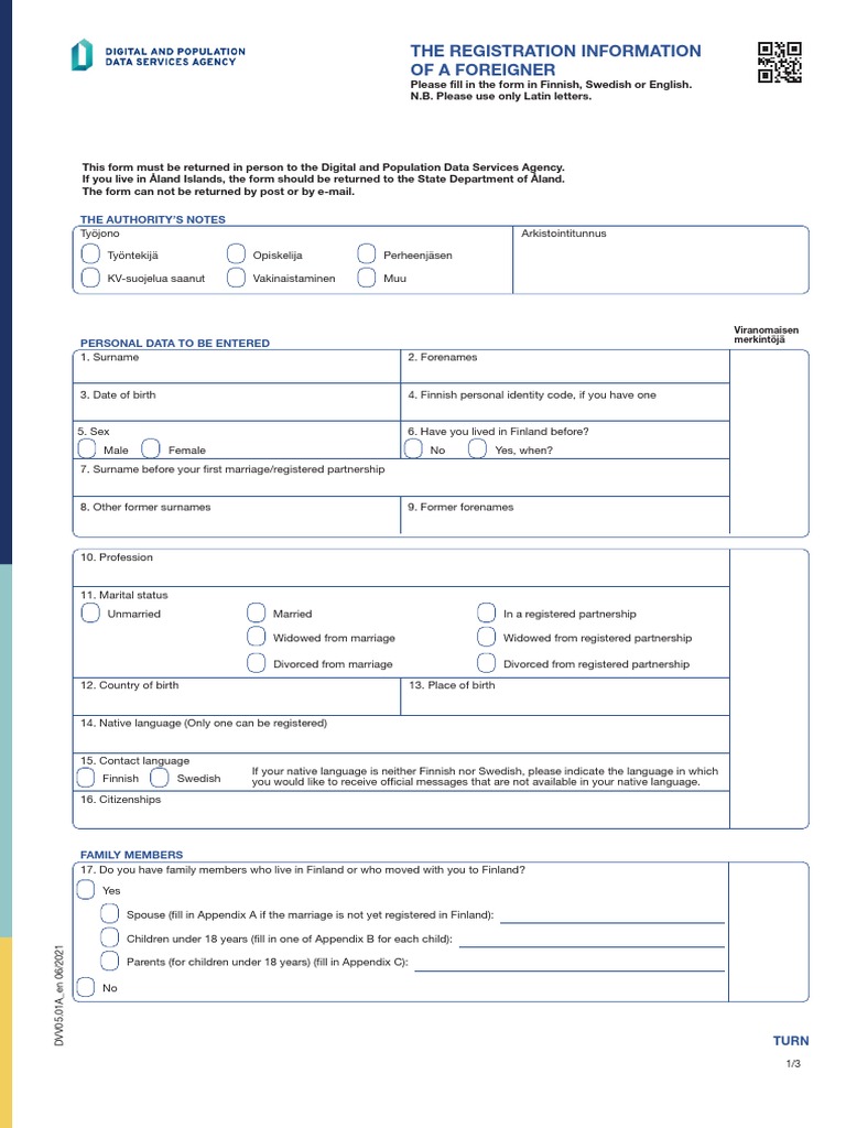 The Registration Information of A Foreigner | PDF | Information ...