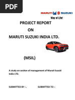 Maruti Suzuki Certificate | PDF | Engineering | Motor Vehicle