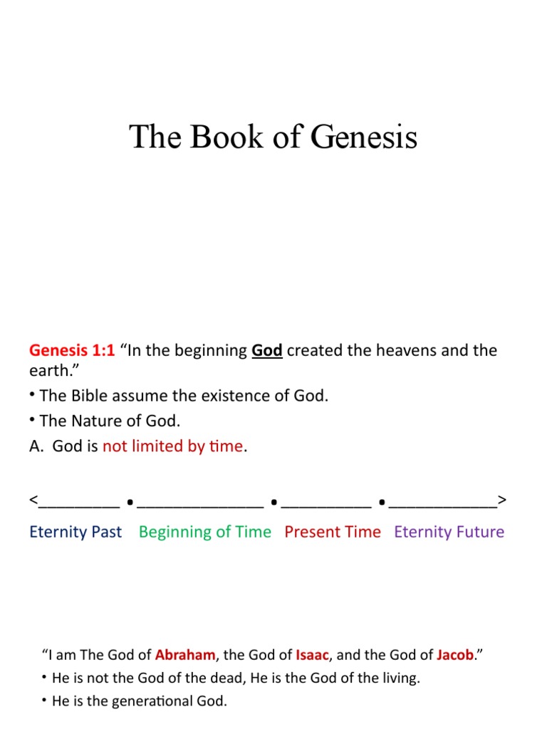 The Book of Genesis | PDF | Noah | Book Of Genesis