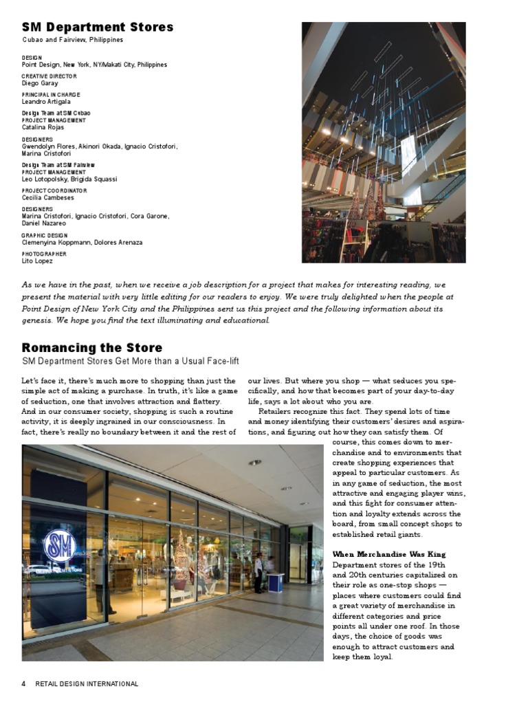 SM Department Stores Get More Than A Usual Face-Lift | PDF | Retail ...