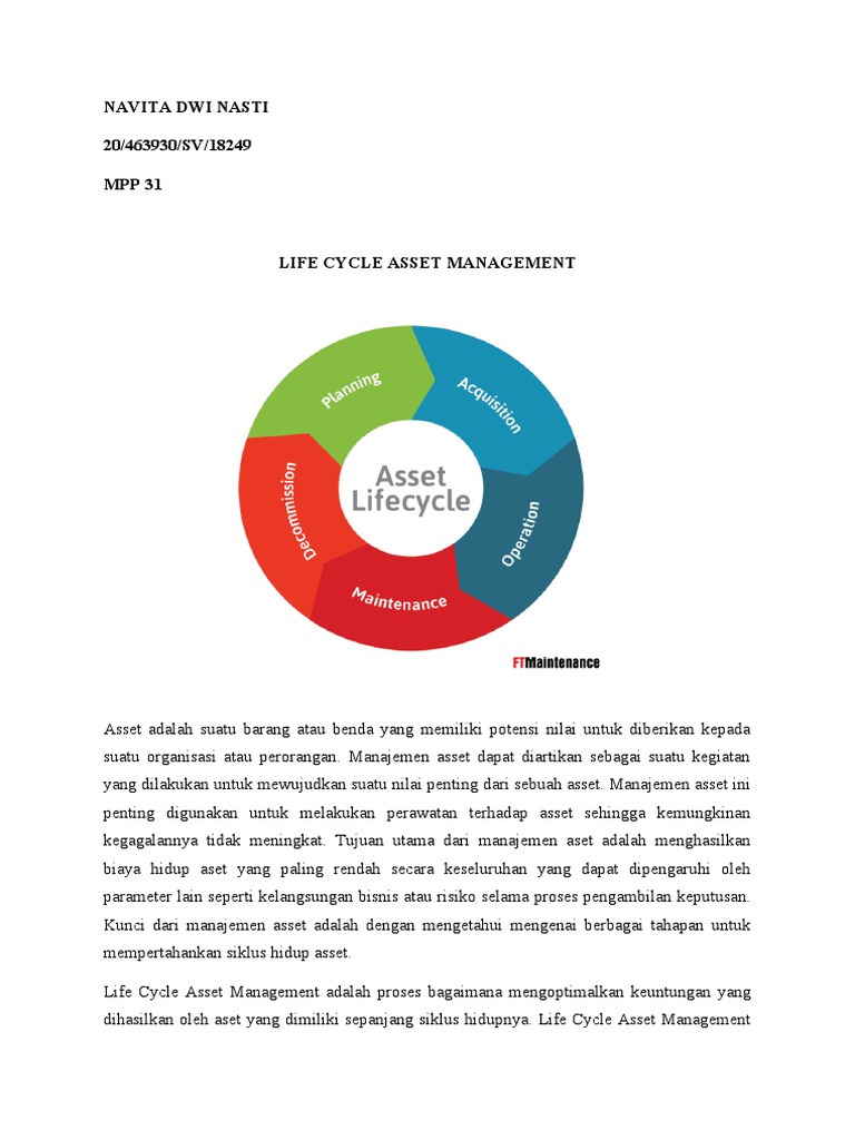 Ringkasan Life Cycle Assets Management | PDF