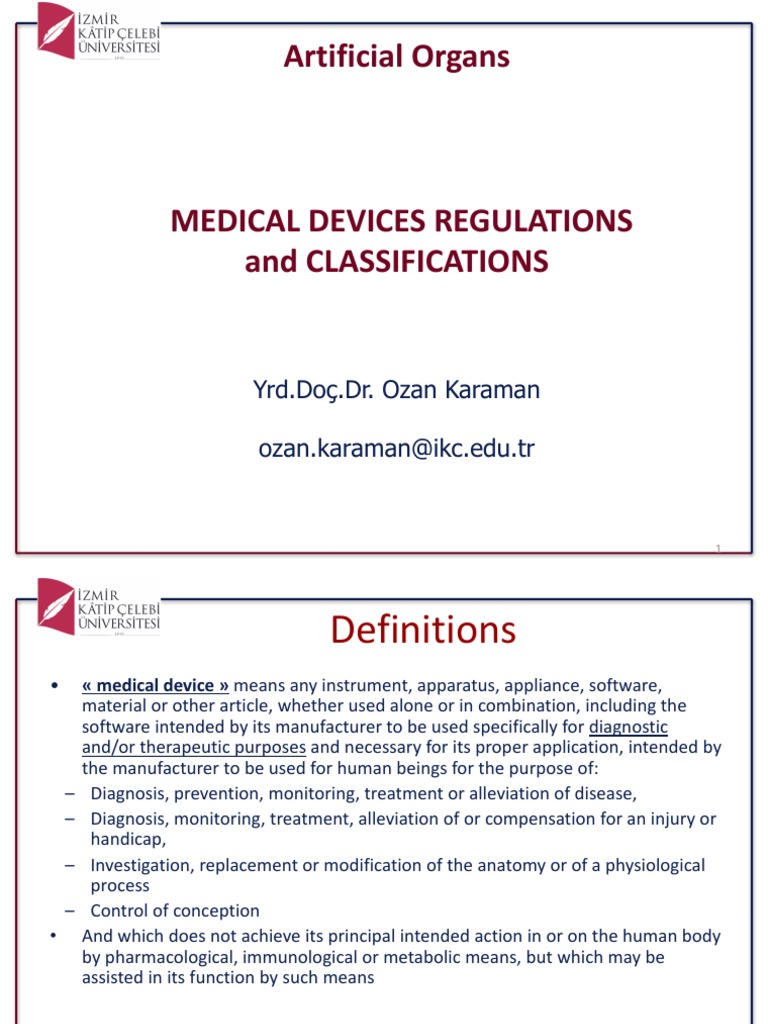 Medical Device Regulations Guide | PDF | Medical Device | Artery