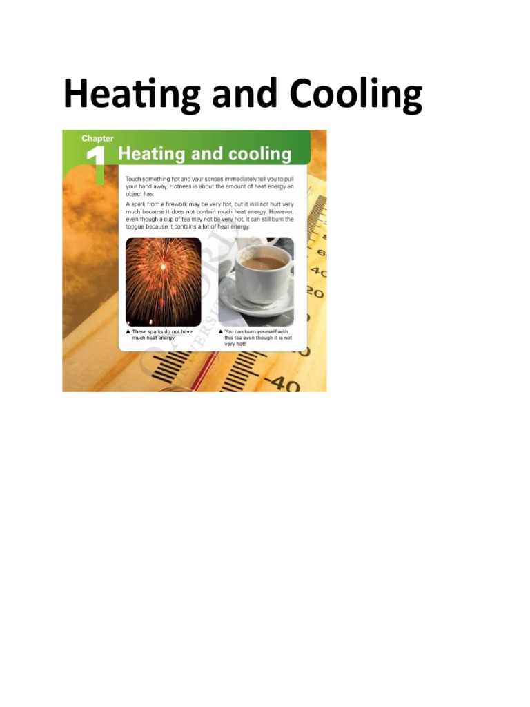 Heating and Cooling | PDF