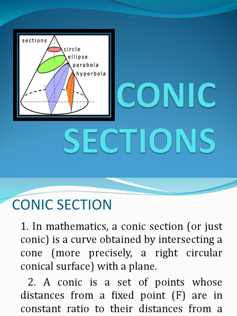 Conic Section Circle | PDF | Geometric Objects | Analytic Geometry
