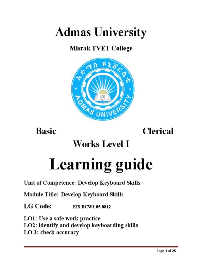 Develop Keyboard Skills Pdf Human Factors And Ergonomics Chair