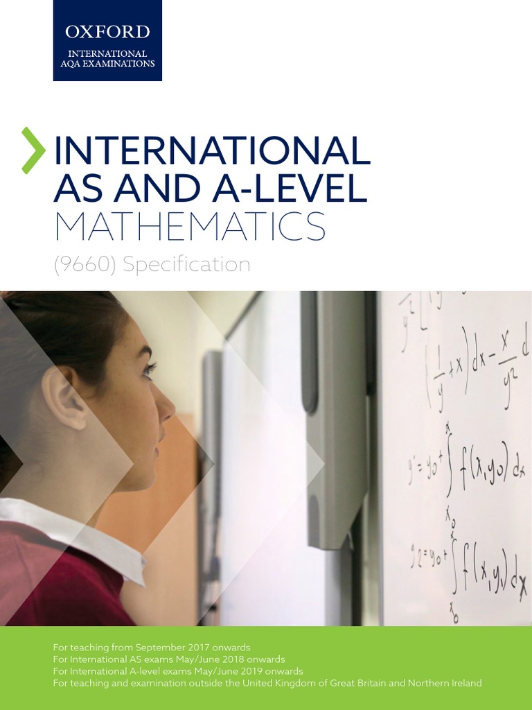 Oxfordaqa International As and A Level Maths Specification | PDF ...