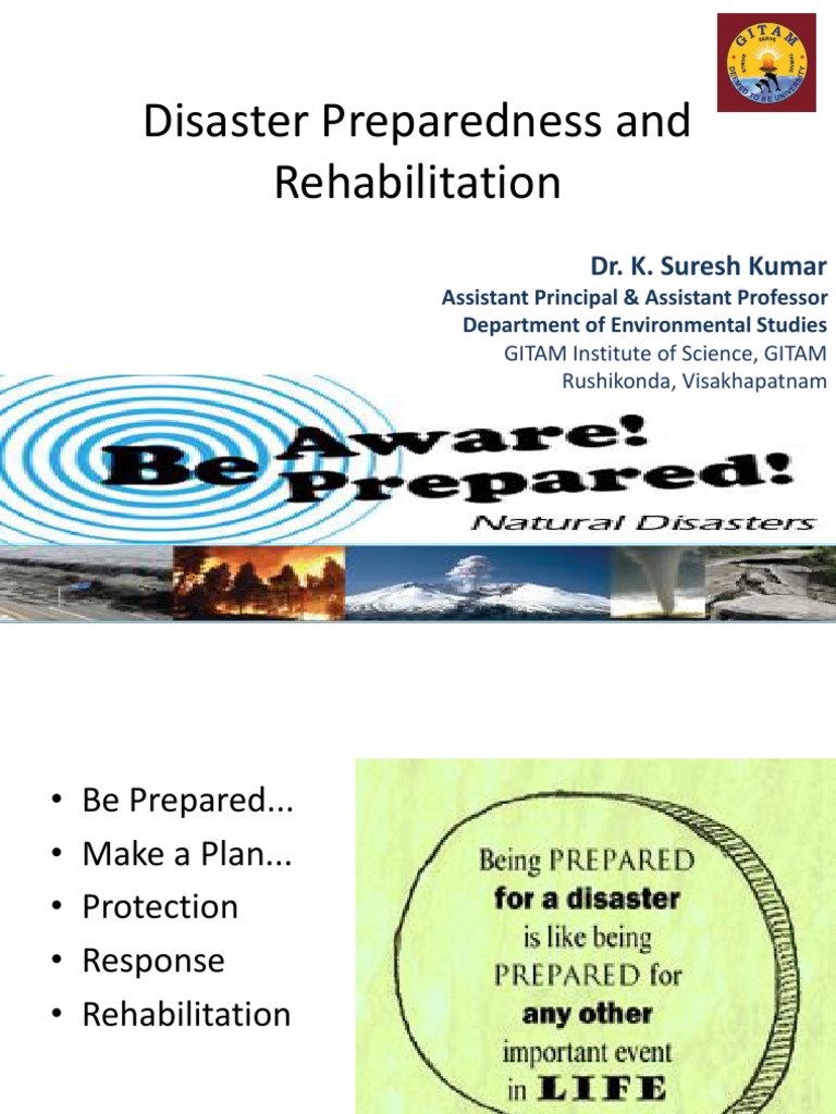 Disaster Preparedness and Rehabilitation Guide | PDF | Emergency ...