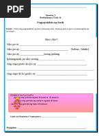 Performance Task in ESP 3 | PDF