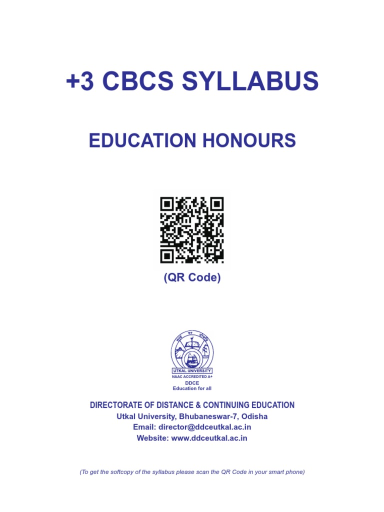 3 Cbcs Syllabus Education Honours Pdf Educational Technology