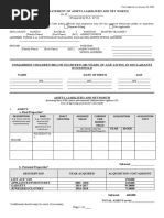 NPSC Wealth Declaration Form - 2019-1 | PDF | Financial Statement | Economies