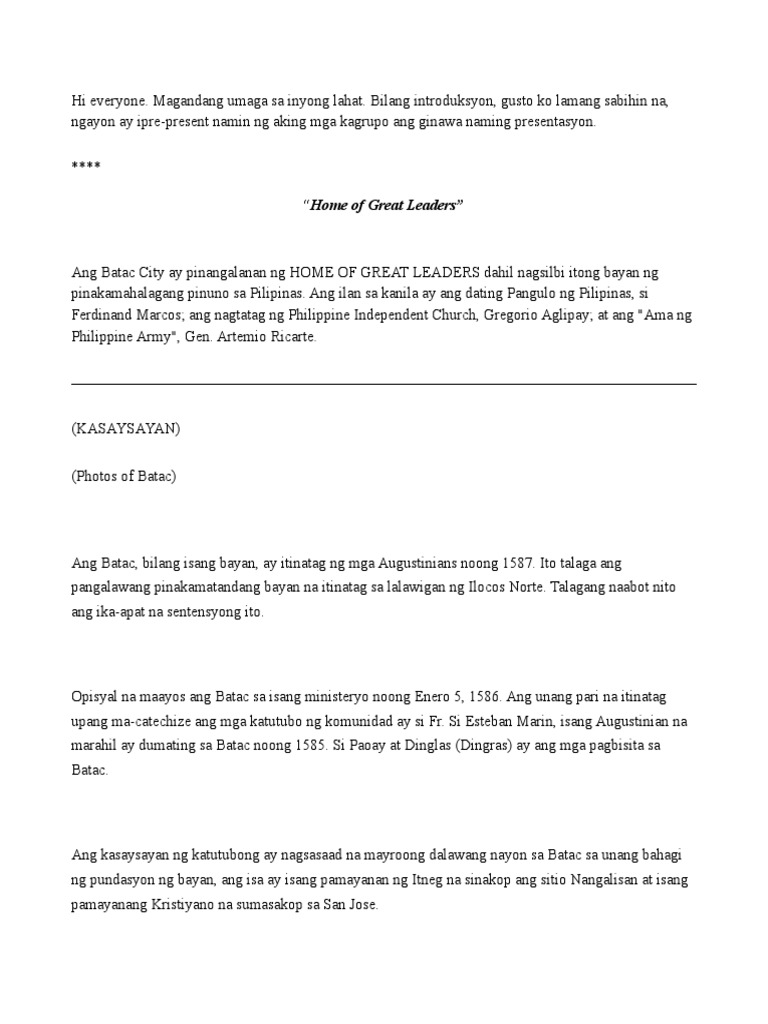 Filipino Group | PDF