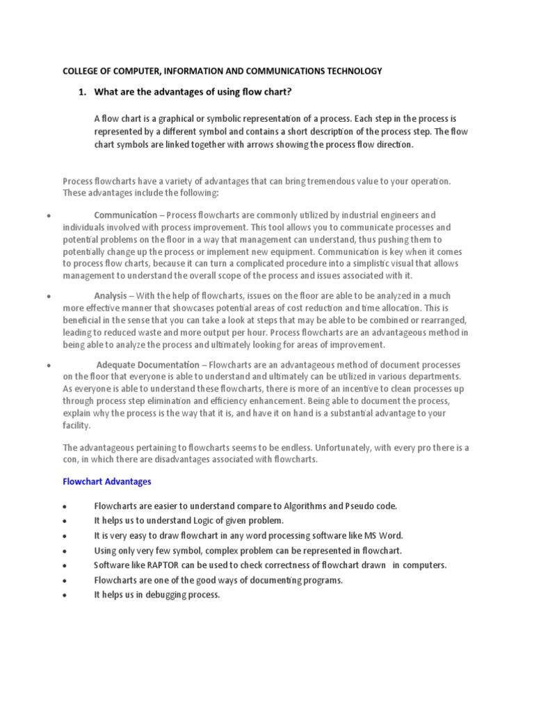 Advantages and Uses of Flowcharts in Programming | PDF | Business ...