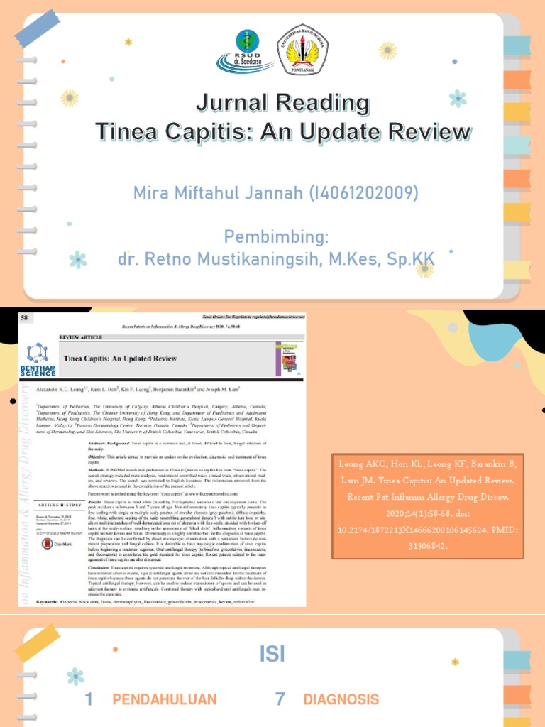 Jurding Tinea Capitis - Mira Miftahul Jannah | PDF