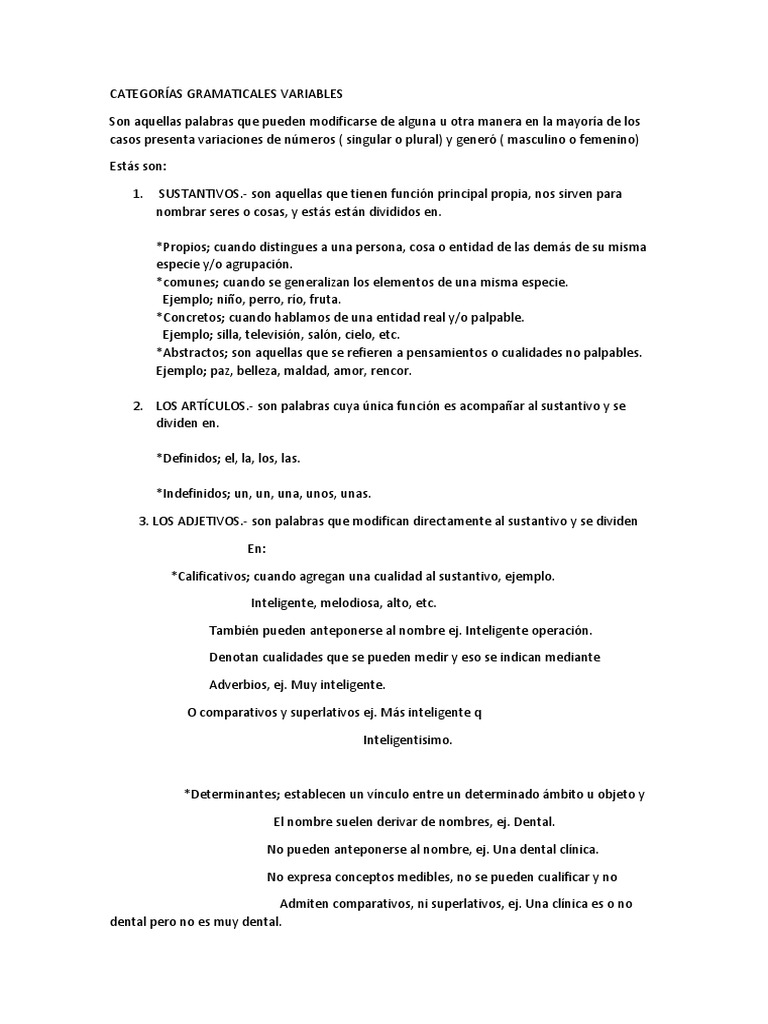 Documento PP06 | PDF | Sustantivo | Verbo