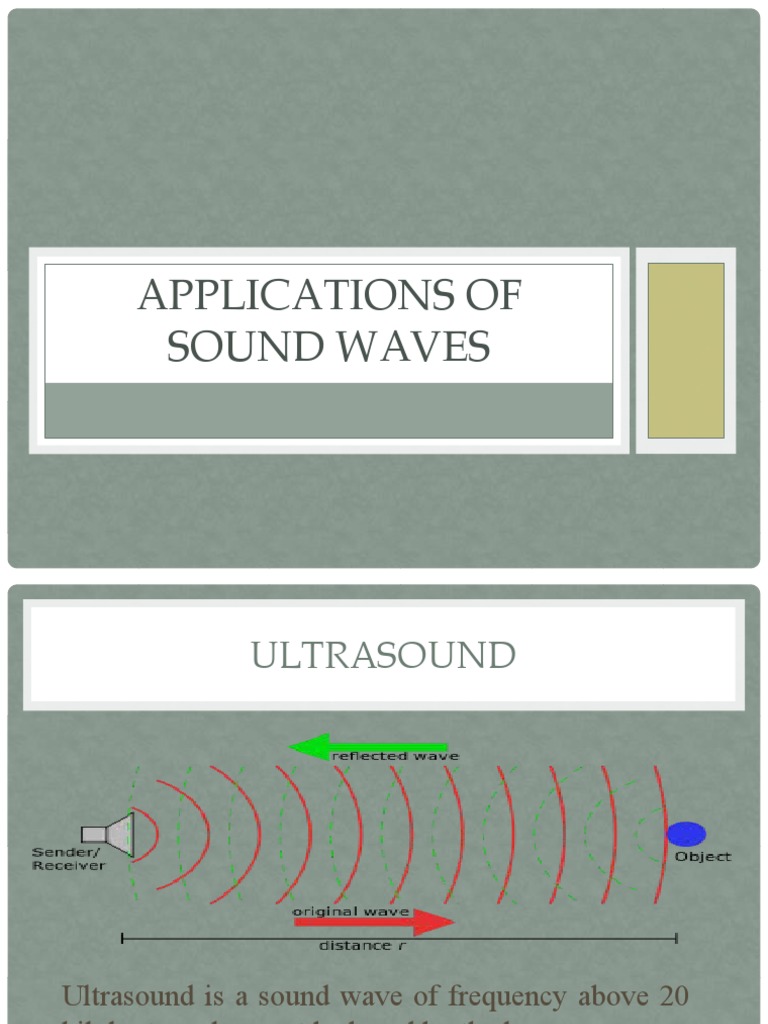 Applications of Sound Waves | PDF