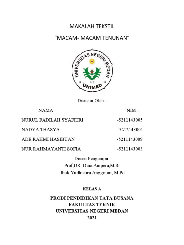 Macam-Macam Tenunan Tradisional Indonesia | PDF | Griya & Taman