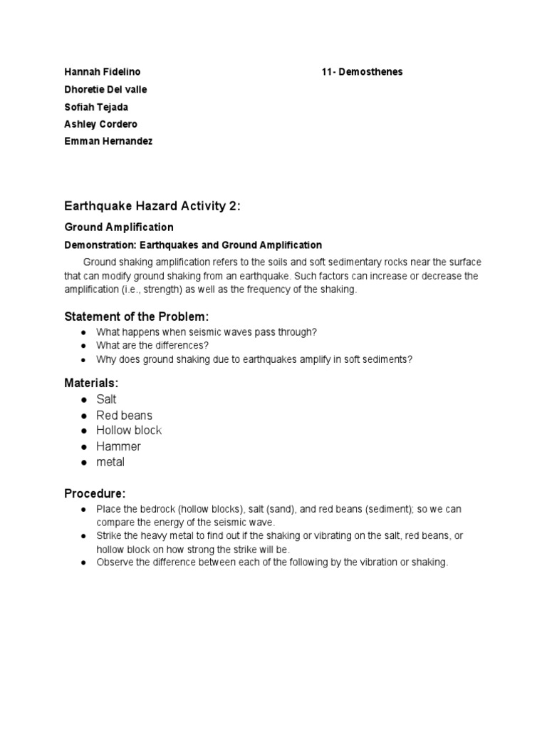 Earthquake Wave Amplification | PDF | Earthquakes | Waves
