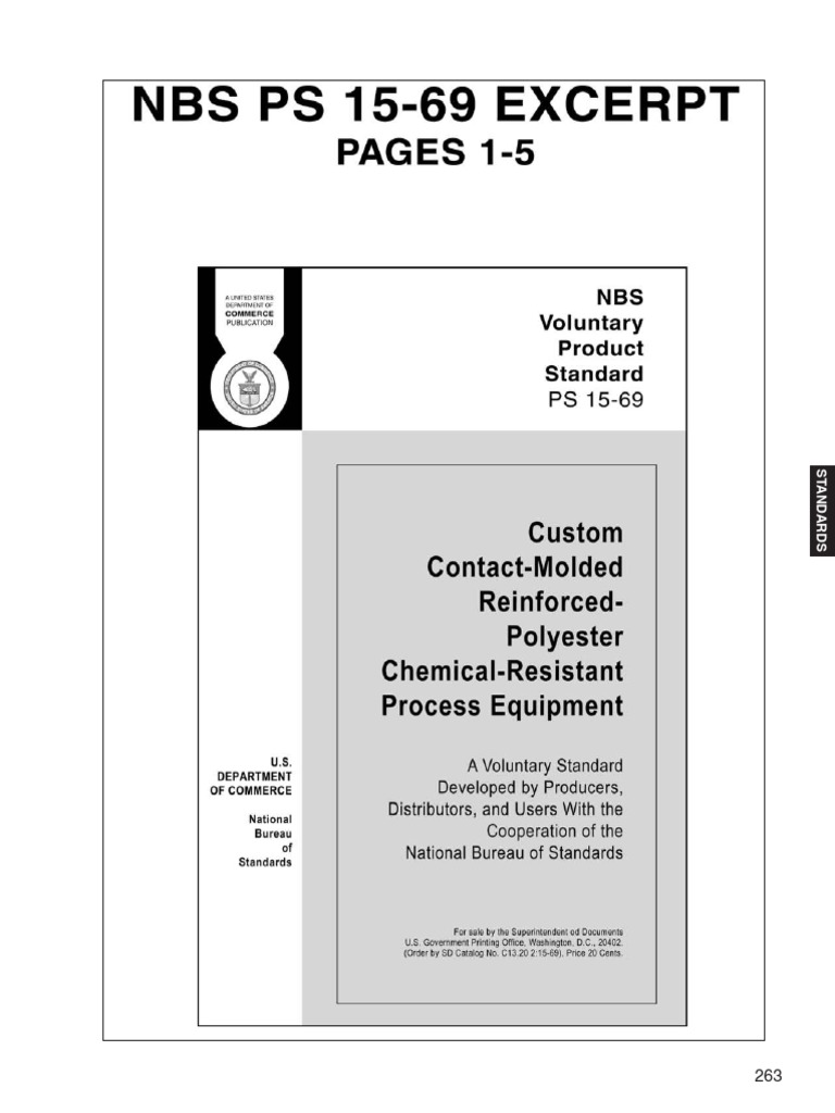 Nbs Ps 15 69 | PDF | Pipe (Fluid Conveyance) | Strength Of Materials